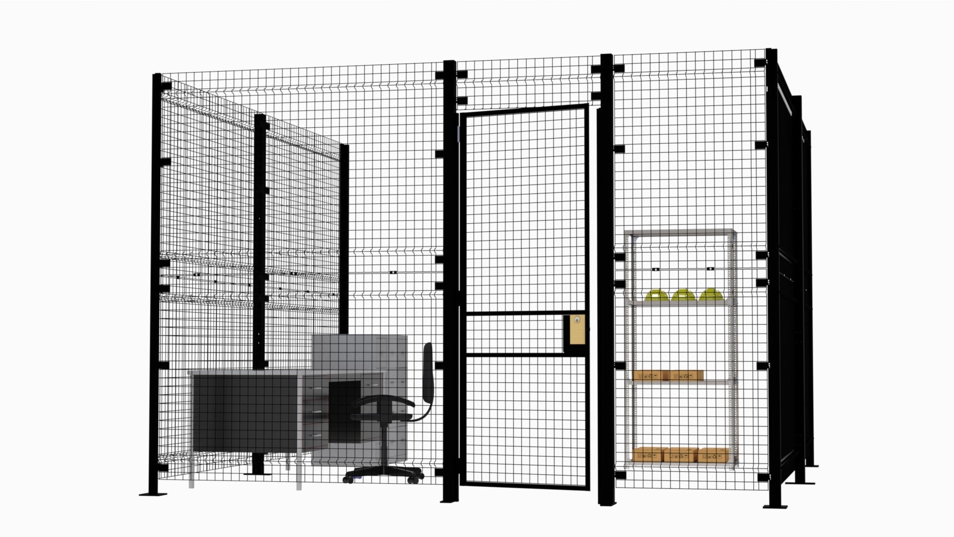 Industrial Welded Wire Security Cages – Two3 Solutions